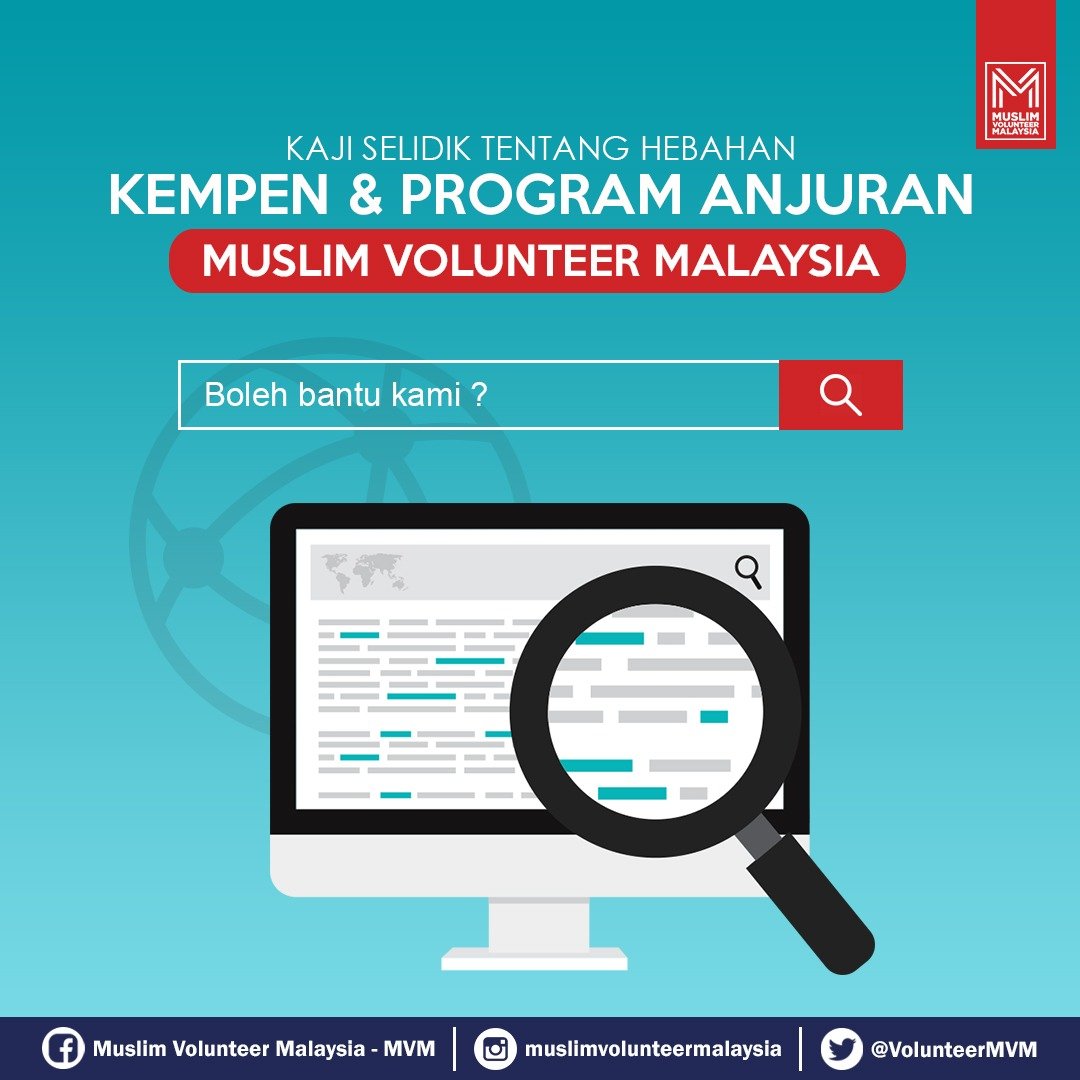 Kaji Selidik Tentang Hebahan Kempen & Program Anjuran Muslim Volunteer ...
